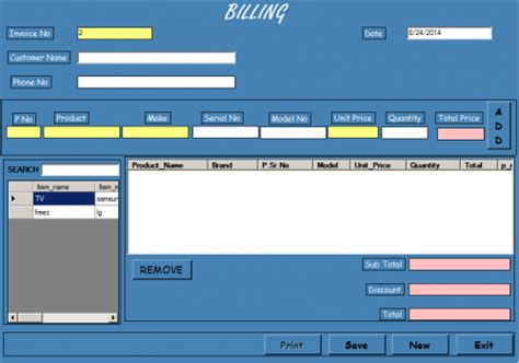 Billing System Using Java Free Source Code And Tutorials