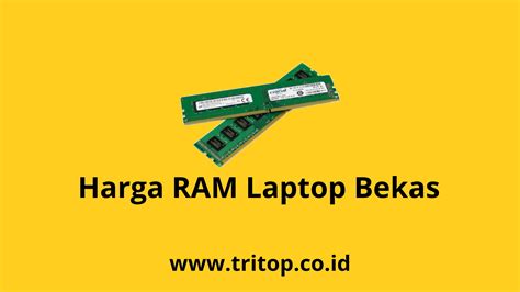Harga RAM Laptop Bekas Tritop