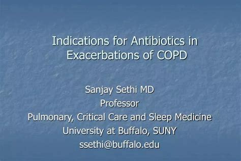 Ppt Indications For Antibiotics In Exacerbations Of Copd Powerpoint Presentation Id4217848