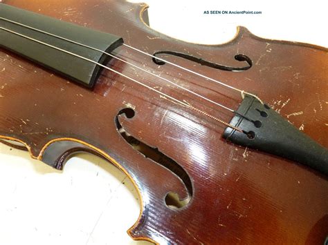 Vintage Full Size 44 Scale Czechoslovakia Stradivarius Copy Violin W