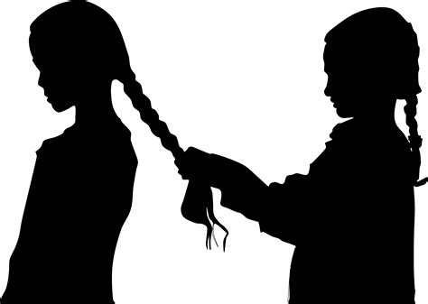 Braid Silhouette Woman Hair Photography Sister Png Download 2290