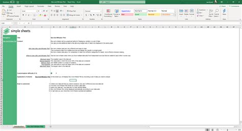 Box And Whisker Plot Maker Excel Template Simple Sheets