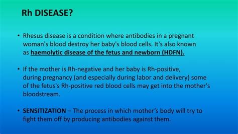 Rh Incompatibility Ppt