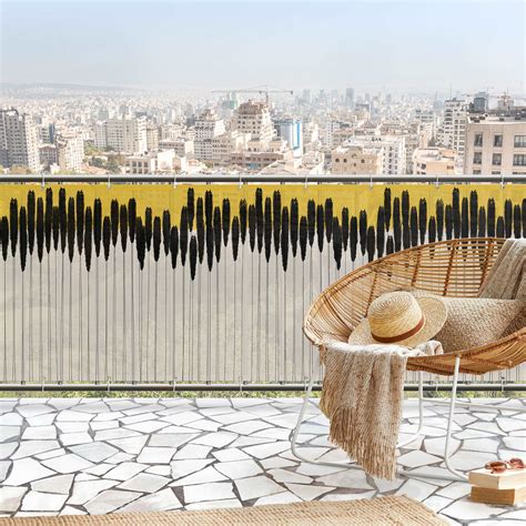 Brise Vue Brise Vent Balcon Appartement Jardin Beige H09 X L45 M