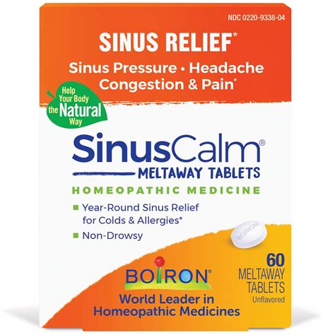 Boiron Sinus Calm 60 Tablets East Side Grocery