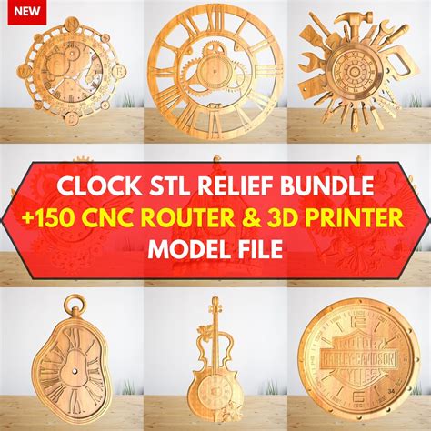 Clock Collection 3d Cnc Router Stl Pack 145 Stl Files Of Clocks Models For 3d Cnc Router Clock Collection 3d Cnc Router Stl Pack 145 Stl Files Of Clocks Models For 3d Cnc Router