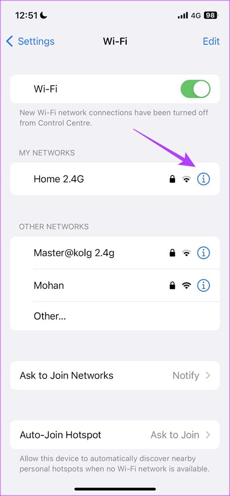 3 Ways To Fix IPhone Not Automatically Connecting To Wi Fi Guiding Tech