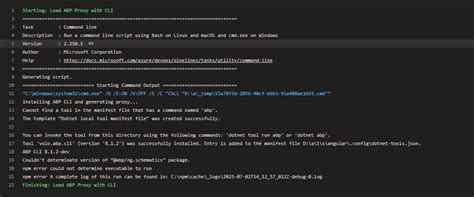 Failed To Generate Angular Service Proxy Into Azure Pipeline Build Stage Microsoft Qanda