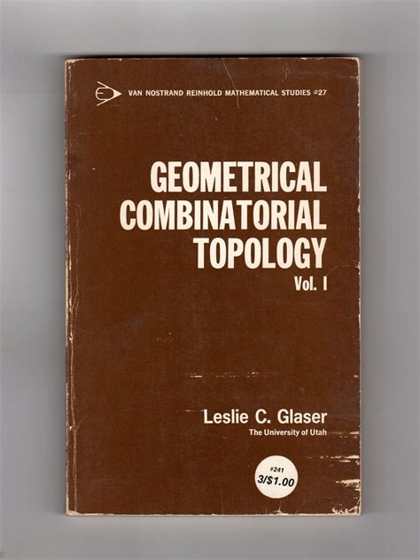 Combinatorial Topology Vol 1 P S Aleksandrov Horace Komm Books