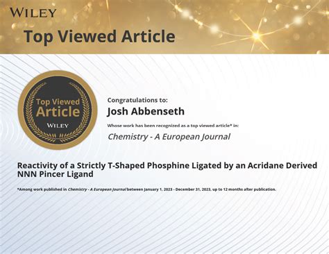 Top Viewed Article Award Abbenseth Lab