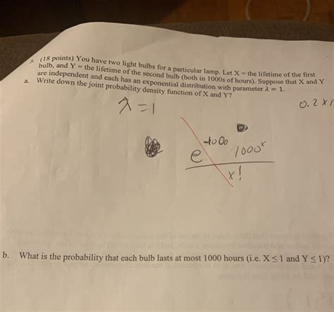 Solved 18 Points You Have Two Light Bulbs For A Particular Chegg Com