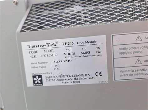 Used Sakura Tissue Tek Tec 5 Cm E 2 Cold Plate For Sale In Walton O