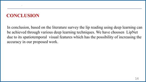 Lip Reading Using Deep Learning Presentation Pptx