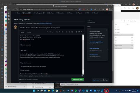 Window Doesnt Restore After Disconnecting From Docking Station · Issue 444 · Microsoftwslg