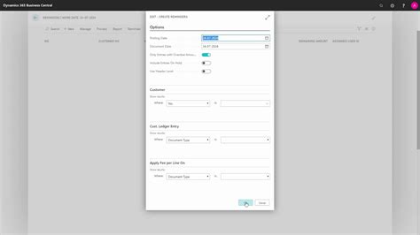 Creating Reminders Automatically Microsoft Dynamics 365 Business Central Youtube