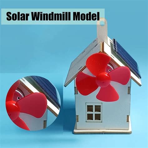 Diy Solar Windmill Model Solar Power Educational Kit Experiment Stem