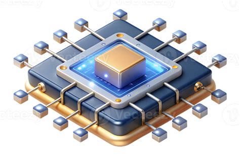 Isometric Ai Powered Quantum Circuit Frame Concept As A Border Frame With Quantum Circuit