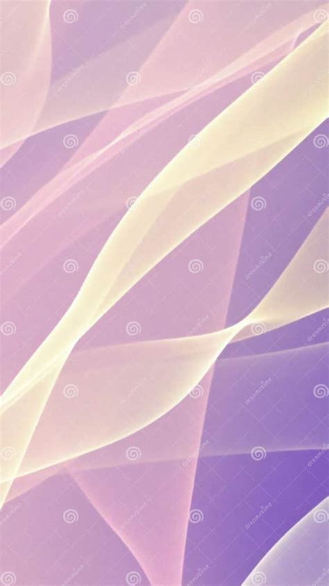 Soft Flowing Abstract Waves In Pastel Colors Create A Calming Visual Effect Stock Illustration