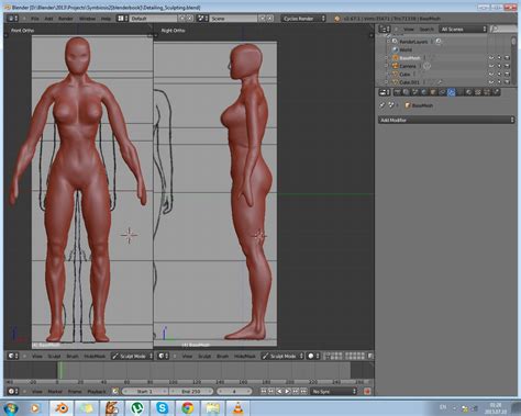 Always Stuck When Modeling Female Nudity Warning By Orux Works In Progress Blender