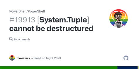 Systemtuple Cannot Be Destructured · Issue 19913 · Powershellpowershell · Github