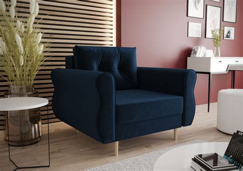 Štýlové Kreslo Do Obývačky Safina Modré