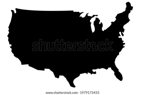 Vector Illustration Usa Map Stock Vector Royalty Free Shutterstock