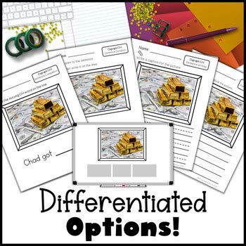 Digraph Ch Sentence Dictation With Photo Writing Prompts Tpt