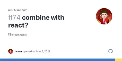 combine with react · issue 74 · replit kaboom · github