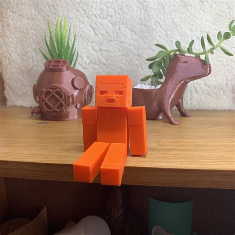 Minecraft Steve Statue Template