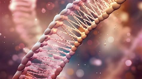 Premium Ai Image Closeup Dna Molecule Structure Chains Beauty Dna Modification Youth And
