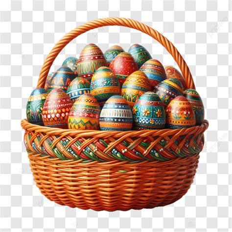 장식된 다채로운 계란 클립 아트 그림이 있는 부활절 바구니 부활절 달걀 바구니 바구니 부활절 달걀 다채로운 부활절 달걀 바구니 Png 일러스트 및 이미지 에 대한 무료