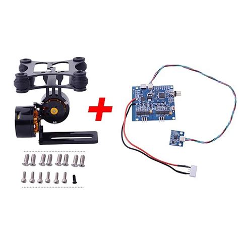 2 Axis Aluminum Brushless Gimbal Rc Ptz W Bgc 3 1 Brushless Gimbal Controller And Mup6050