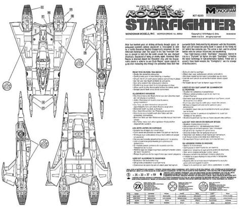 Buck Rogers Starfighter 1 48 Model Kit Monogram O Espaço Virtual Do