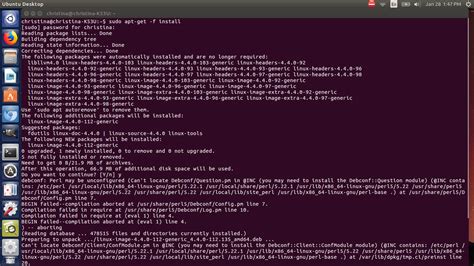 error pkgs with unmet dependencies