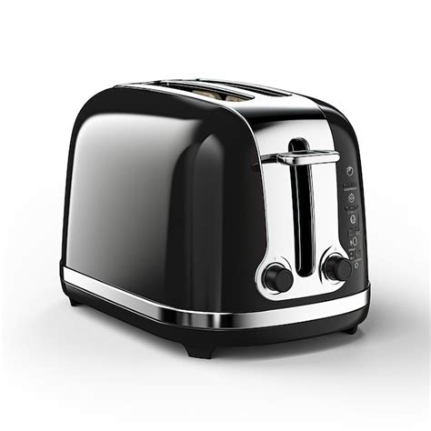 Premium Vector Black Color Toaster Isometric Vector White Background Iso