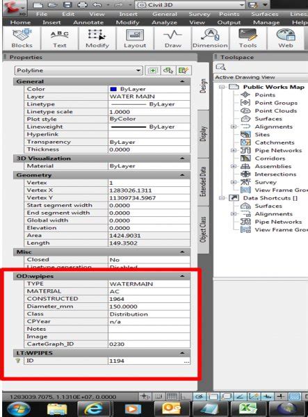 Adding Fields To Polylines Properties Civil 3D LDD AutoCAD Forums