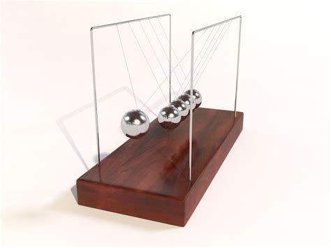 뉴턴 크래들 3d 모델 6 Max 3ds Fbx Obj Free3d