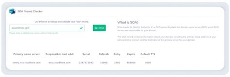 what is a dns soa record
