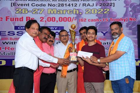 Garv Gaur Wins Holi Cup Lakecity Rapid Rating Open 2022 Chessbase India