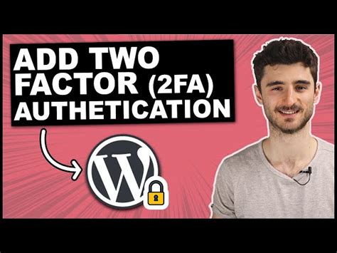 Enable Two Factor Authentication For Added Security