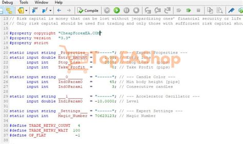 EA Studio XAUUSD Source Code MQ With Setfiles