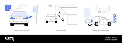 Smart Parking Management System Abstract Concept Vector Illustrations Stock Vector Image And Art