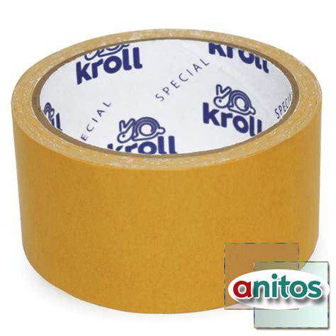 Клейкие ленты двусторонние полипропиленовые pp kroll special 48*10м ...