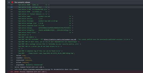 npm err 403 403 forbidden put casdoor vue sdk you cannot publish