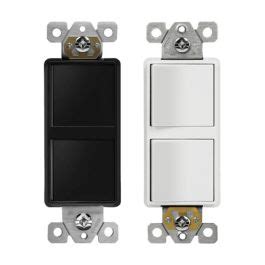 15A 2 Single Pole Decorator Stack Switch EN