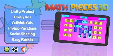 math pieces 3d complete unity project by mukeshappsgames codester