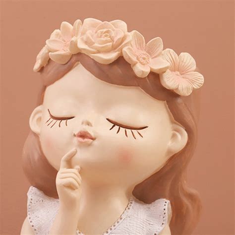 Badu Bg Саксии за цветя от смола Карикатура Цветно момиче Сукуленти Саксия за растения Градинска