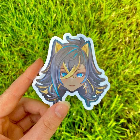 Genshin Impact Dehya Head Glossy Sticker Water Resistant Sticker Sumeru Character Sticker