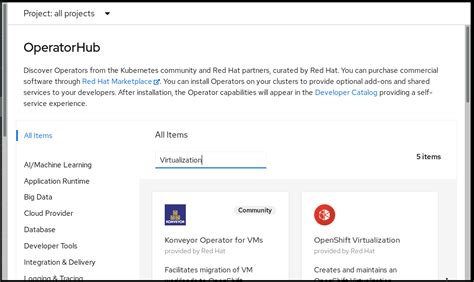 Adding OpenShift Virtualization To Your OpenShift Cluster Using The Web Console