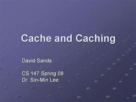 PPT Cache And Caching PowerPoint Presentation Free Download ID